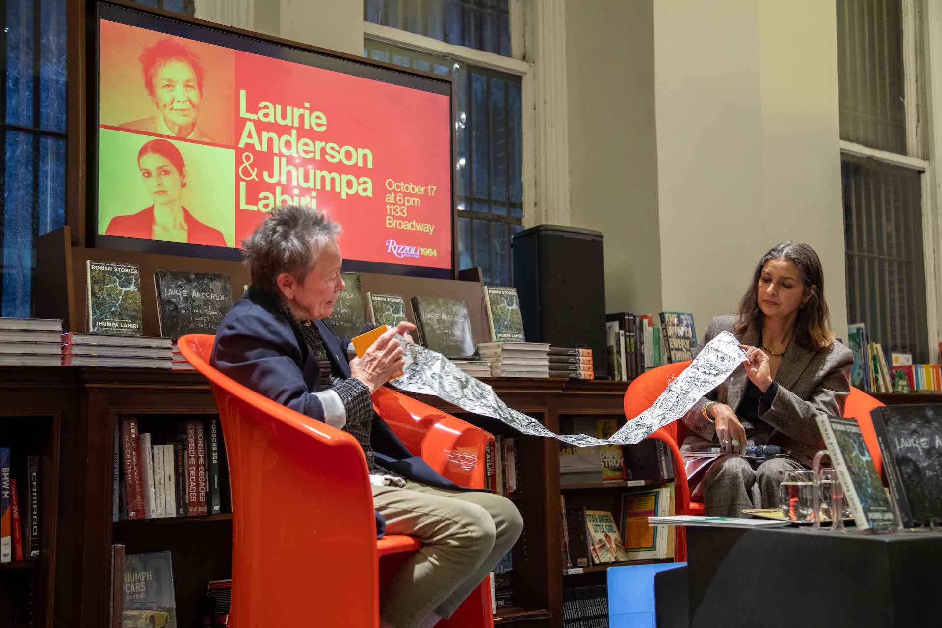 Laurie Anderson ’69 and Jhumpa Lahiri ’89 in Conversation | Barnard College